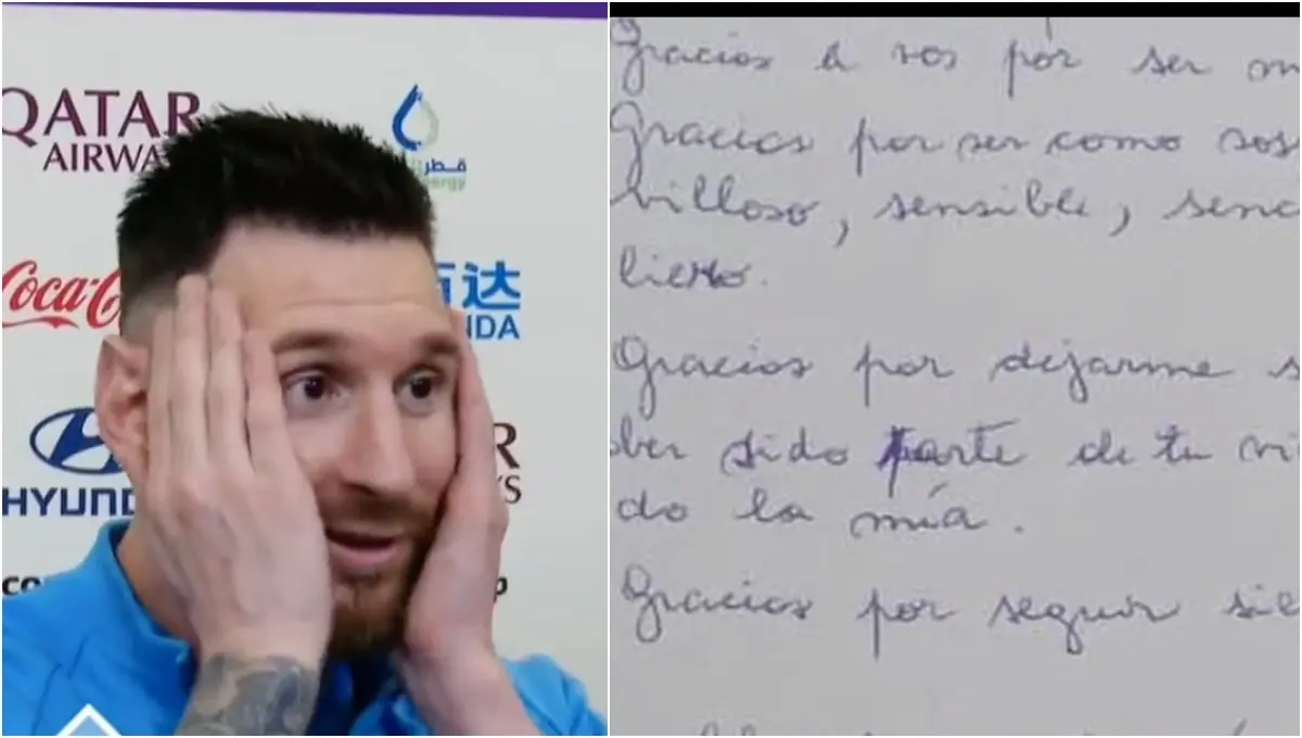"Un orgullo": Maestra de Messi en primaria le manda emotiva carta que se viraliza - Soy Referee