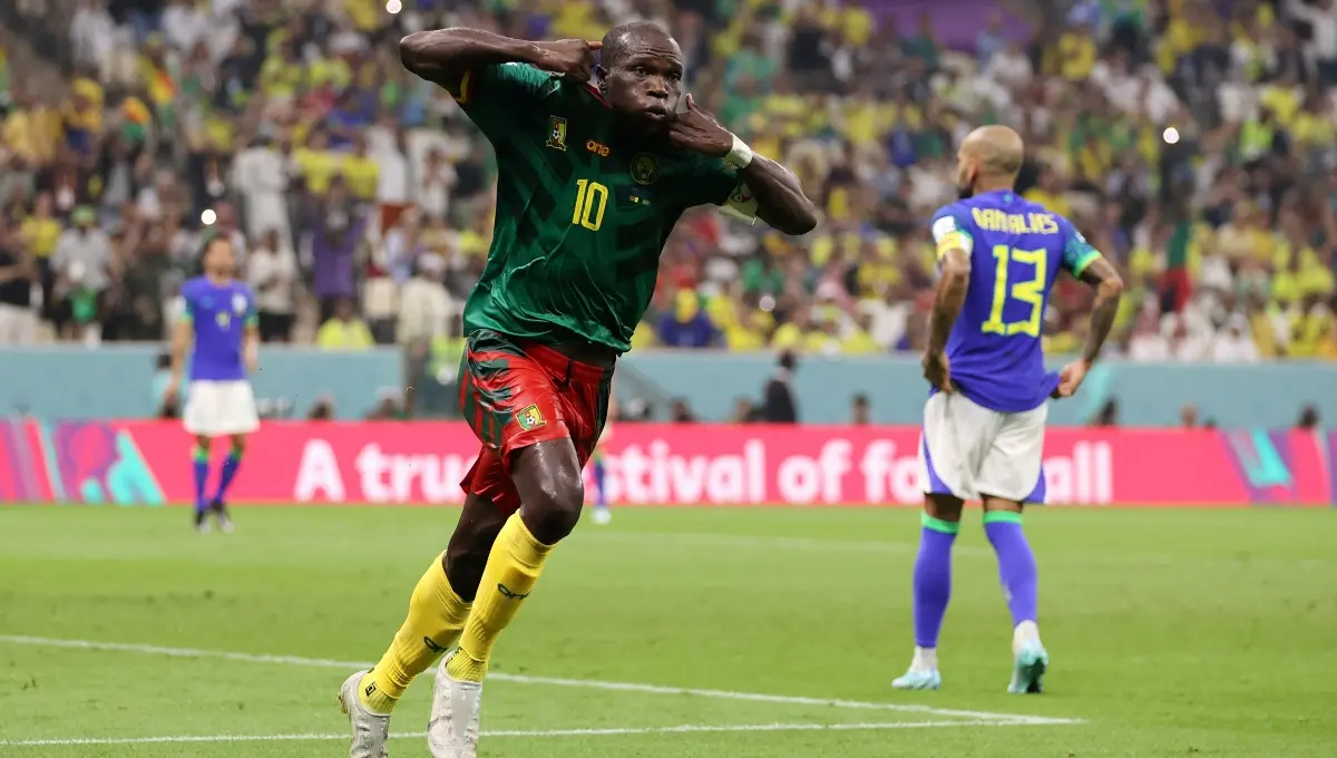 ¡Insólito! Aboubakar le da el triunfo a Camerún ante Brasil y es ...