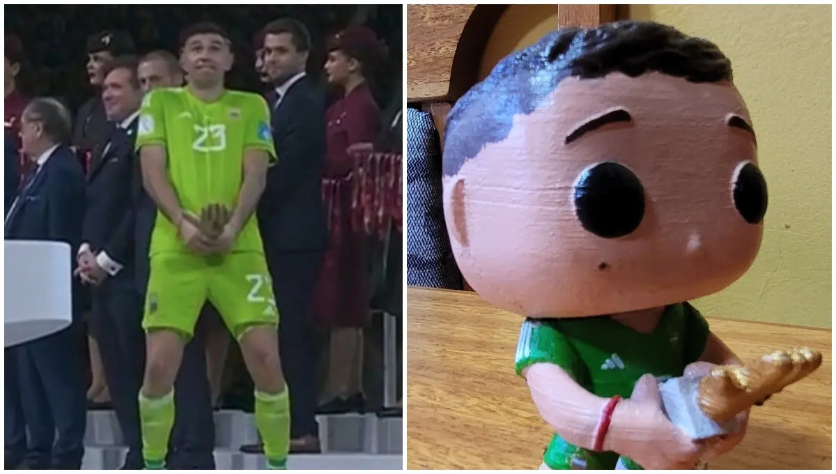 FOTO: ´Funko´ del ´Dibu´ Martínez con gesto obsceno se vuelve viral, ¿cuánto cuesta? - Soy Referee