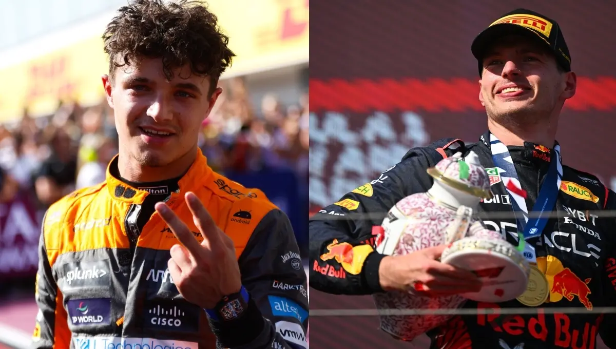 F1: La fortuna que costaría el trofeo que Lando Norris le rompió a Max Verstappen en el GP ...