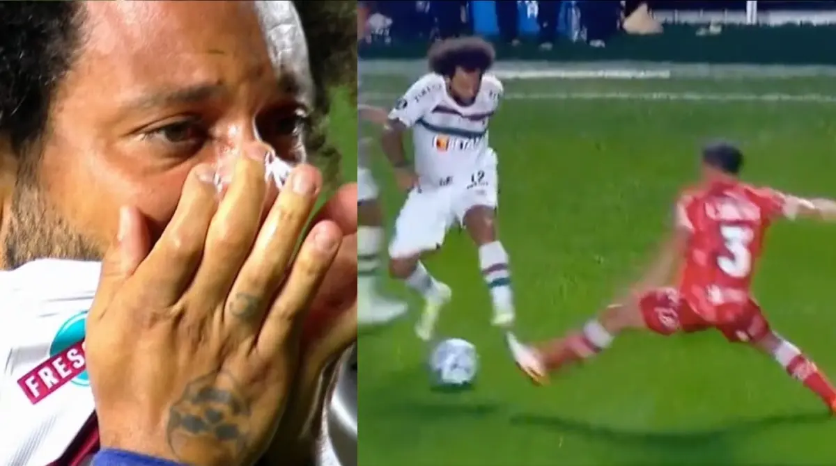 Marcelo rompe en llanto tras lesionar de gravedad con un amague a un rival (VIDEO) - Soy Referee