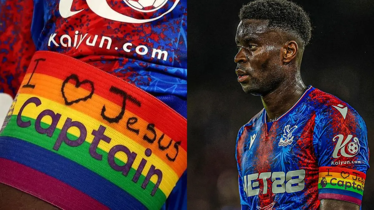 Marc Guehi altera el brazalate LGBT y escribe "amo a Jesús" - Soy Referee