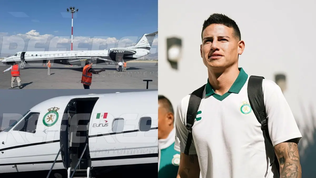 El bacano taxi aéreo de James Rodríguez y el Club León - Soy Referee