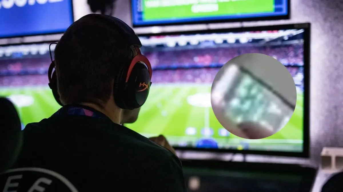 Árbitro es captado apostando en plena cabina del VAR - Soy Referee